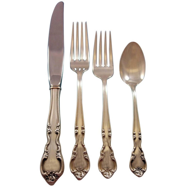 American Classic by Easterling Sterling Silver Flatware Set 12 Service ...