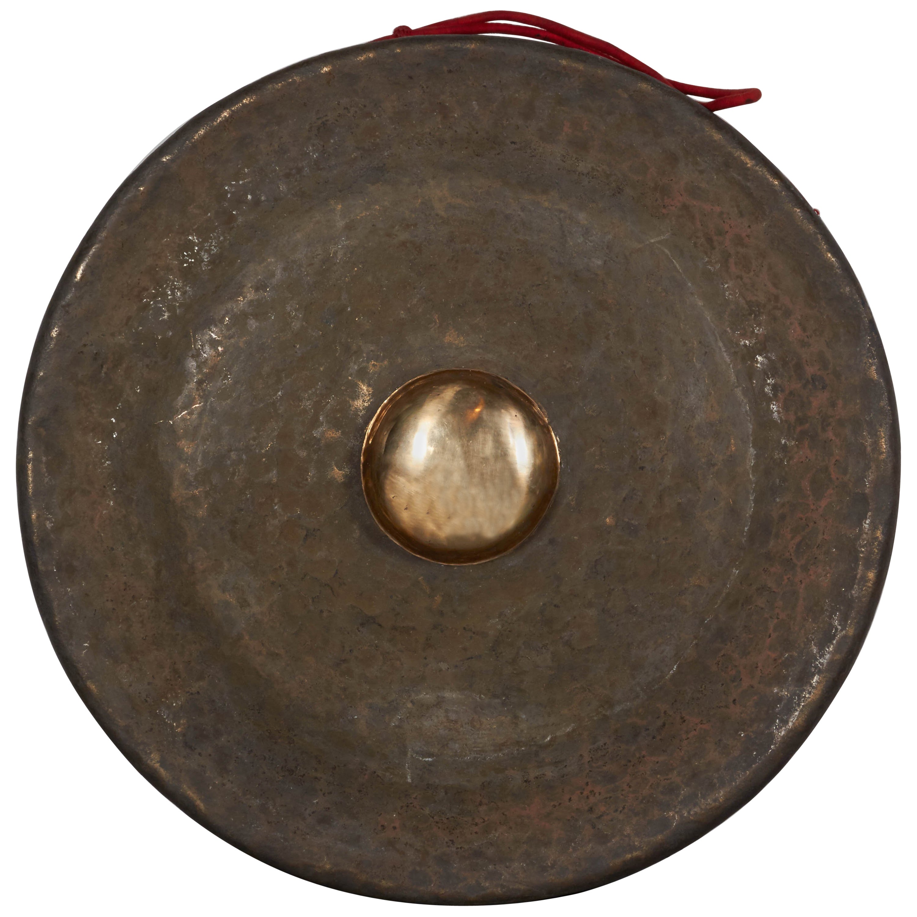 Free Standing Handcrafted or Carved Chinese Gong For Sale at 1stDibs