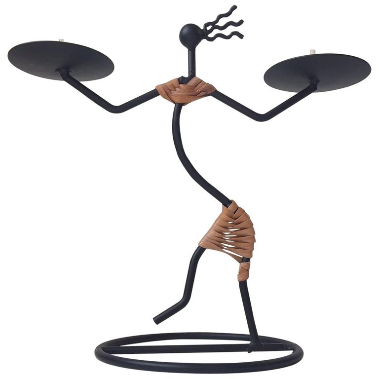 Dancing Danish Modernist String Ball Candleholder by Laurids Lonborg ...