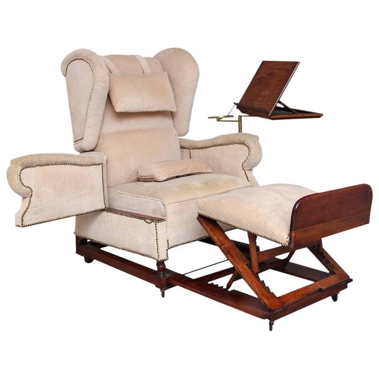 19th Century Victorian Reading/Reclining Chair at 1stDibs