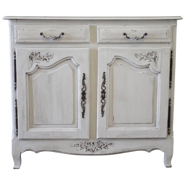 19th Century Painted French Provincial Buffet For Sale at 1stdibs