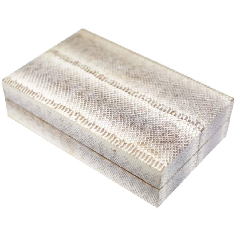 Genuine Snakeskin Box For Sale at 1stDibs