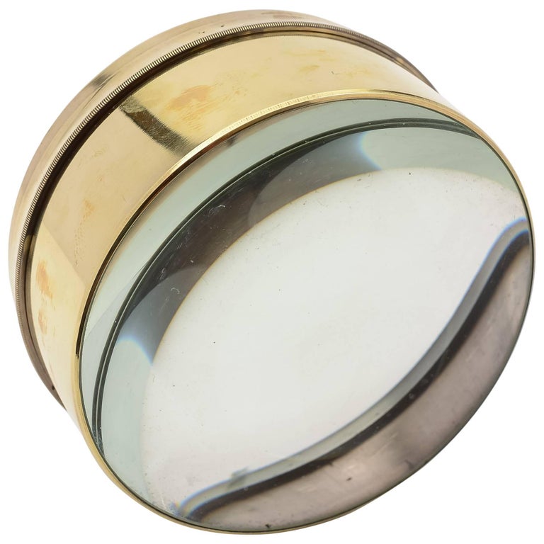 Large Brass Desk Magnifier from a Magic Lantern, circa 1910 For Sale at ...