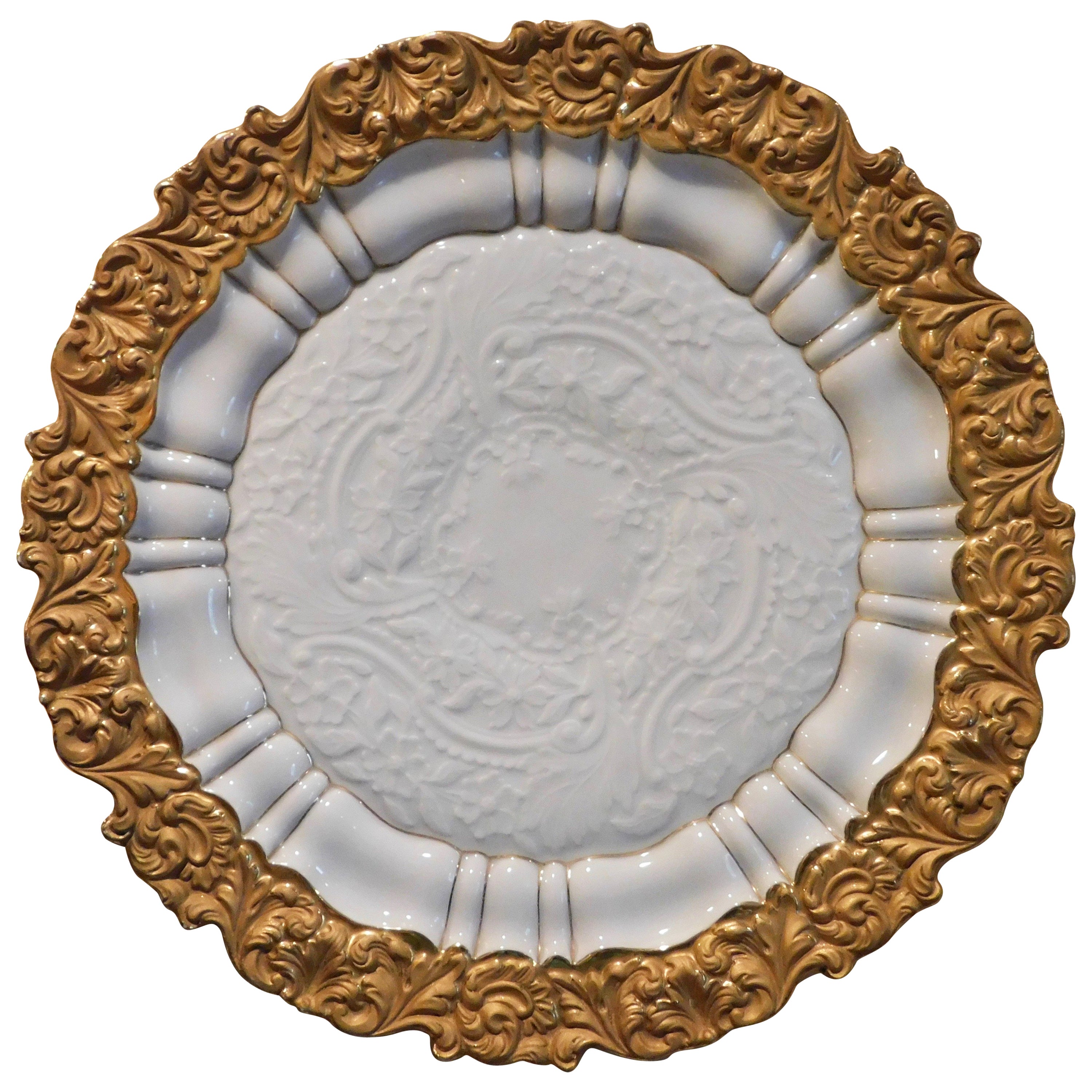 19th Century Meissen Reticulated Plate For Sale at 1stDibs