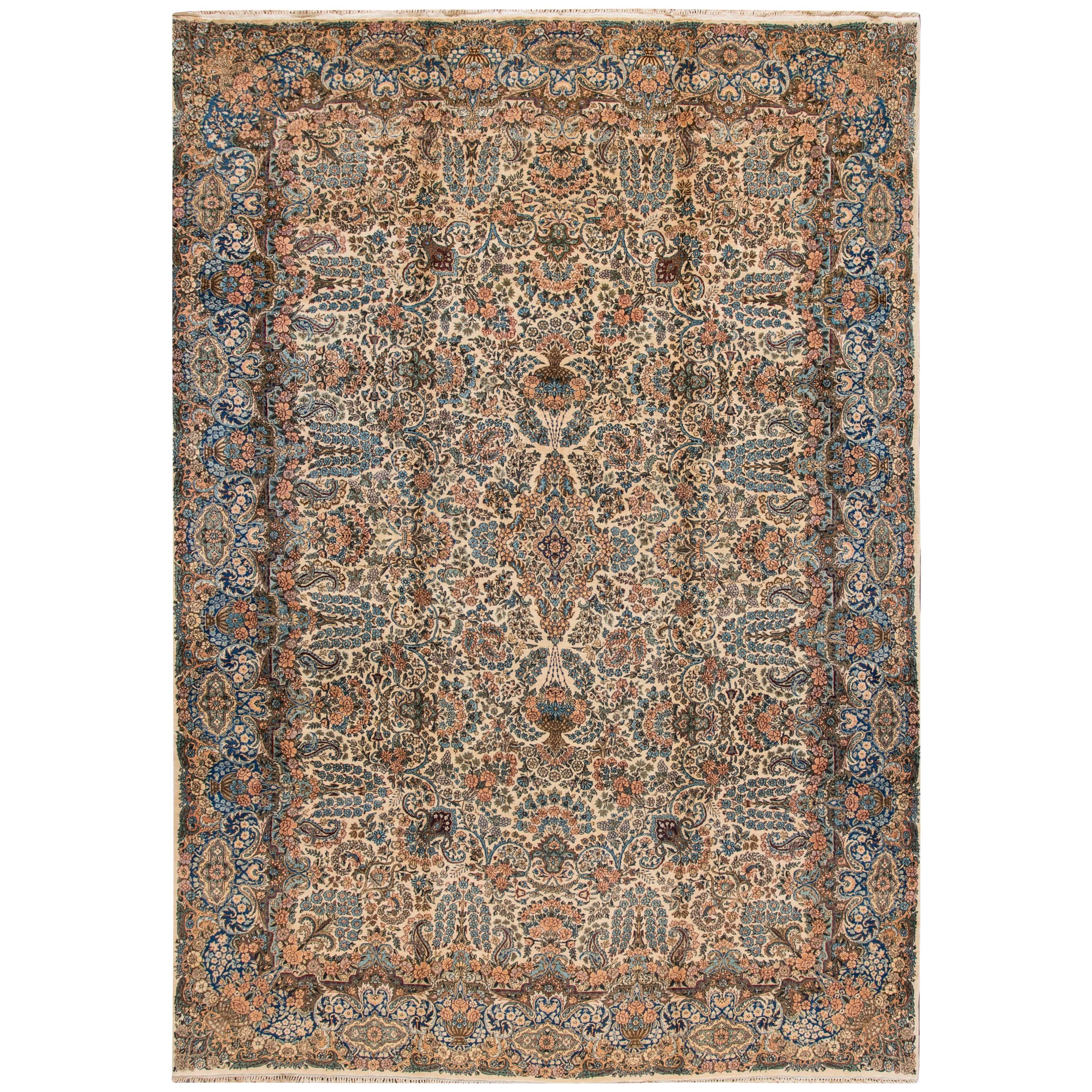 Antique Persian Kerman Rug For Sale at 1stDibs