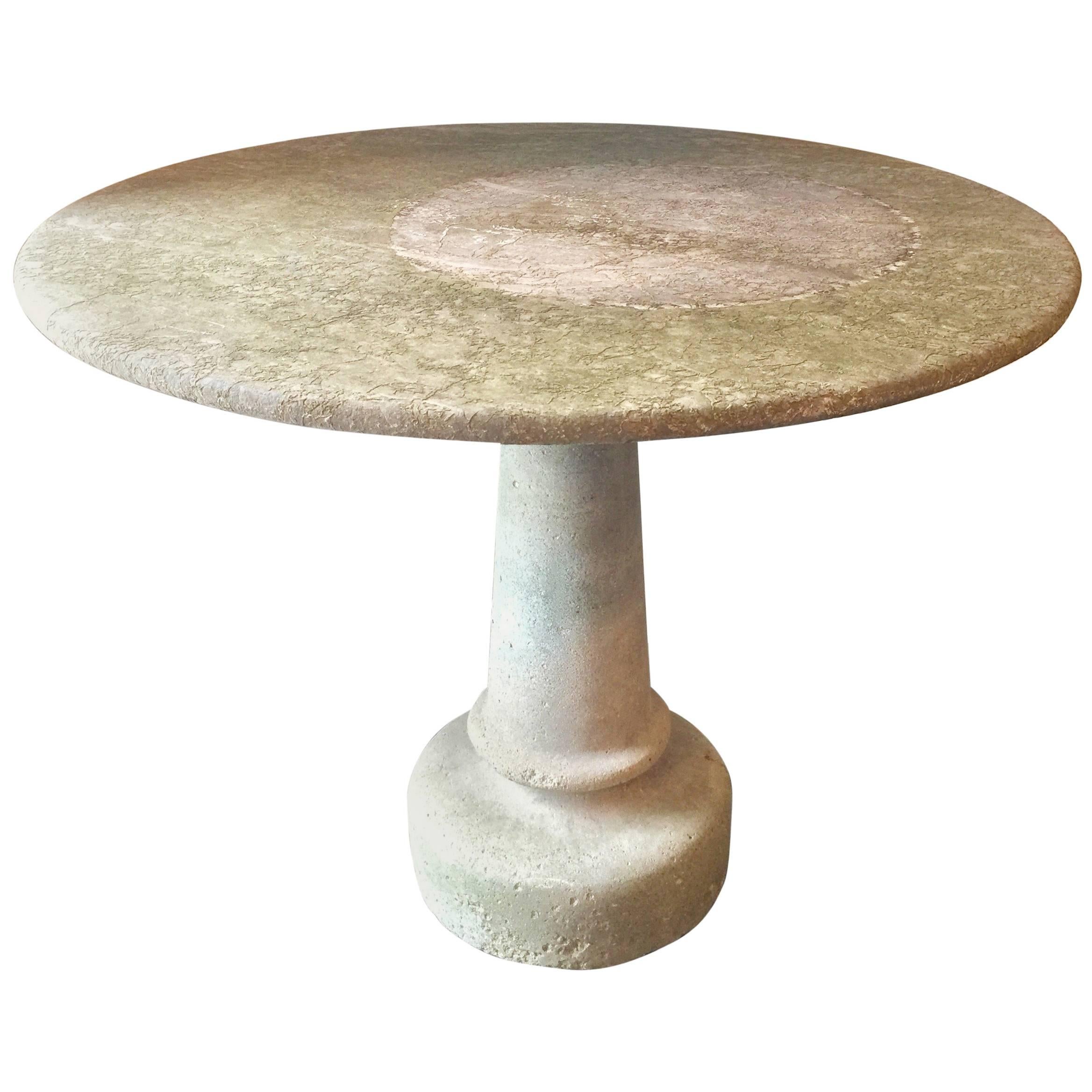 Antique Concrete Gueridon/Foyer Table at 1stDibs