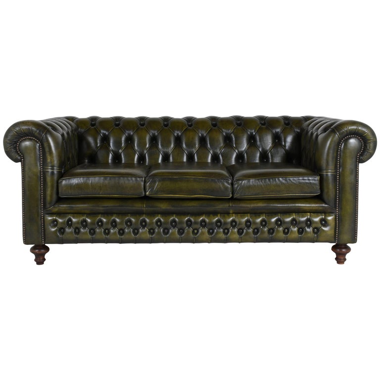 Vintage Chesterfield-Style Sofa at 1stDibs