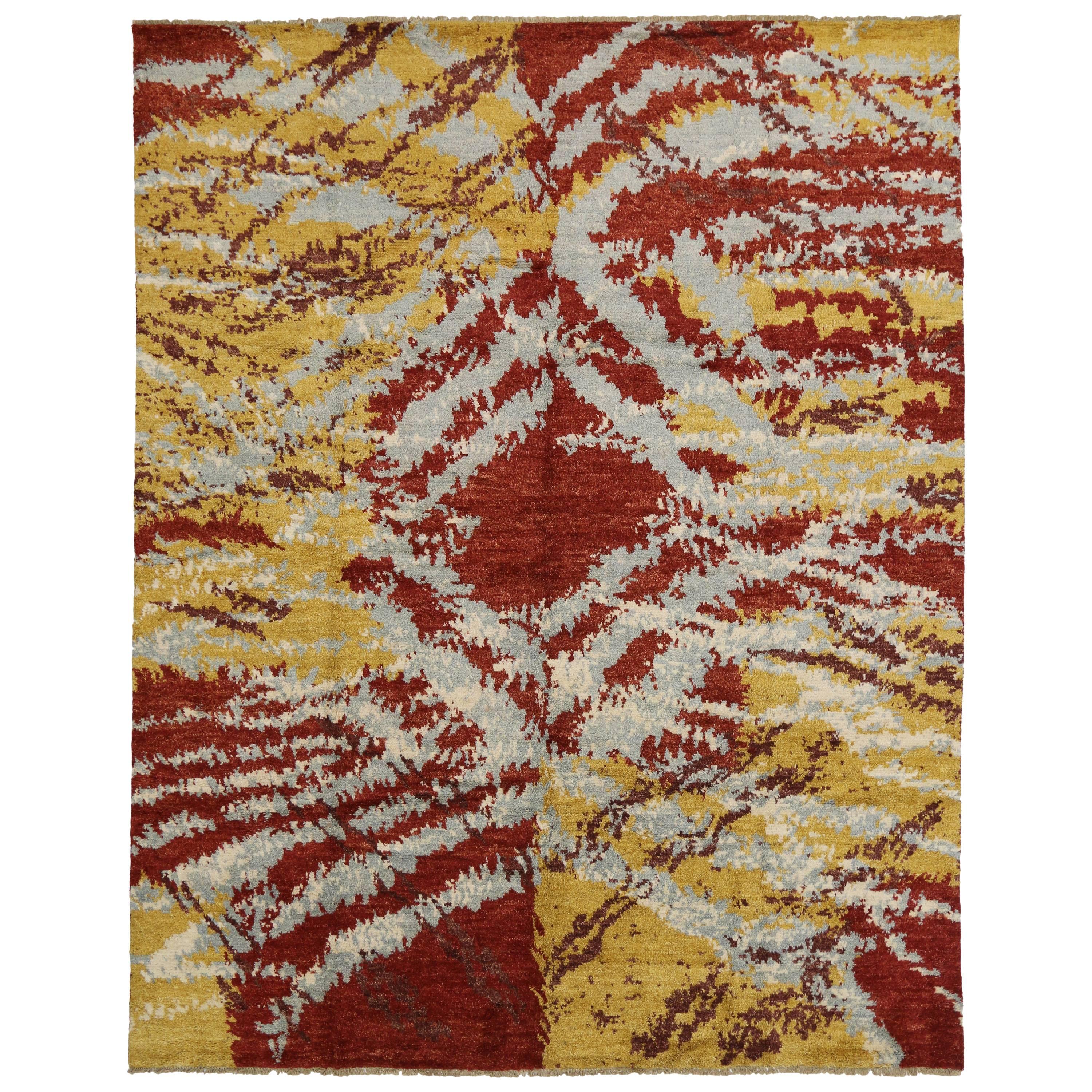 Contemporary Abstract Moroccan Rug with Post-Modern Memphis Style at ...