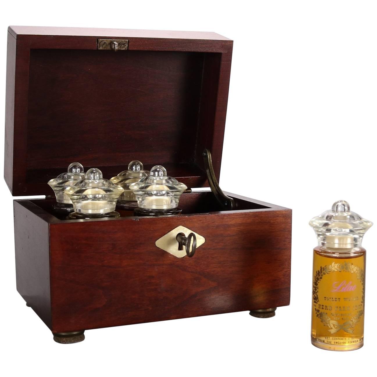 Georgian Style Mahogany "Quaint American" by Carl Forsund Perfume Caddy ...