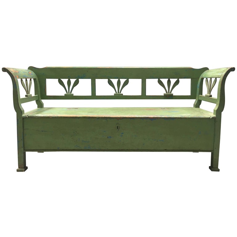 Antique 19th Century European Bench at 1stDibs