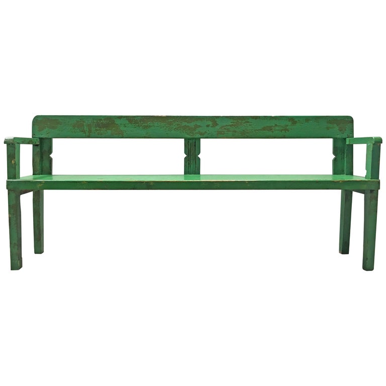 Antique 19th Century European Bench at 1stDibs