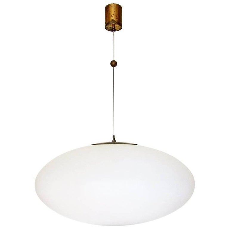 Huge 1950s UFO Ceiling Light by Stilnovo at 1stDibs