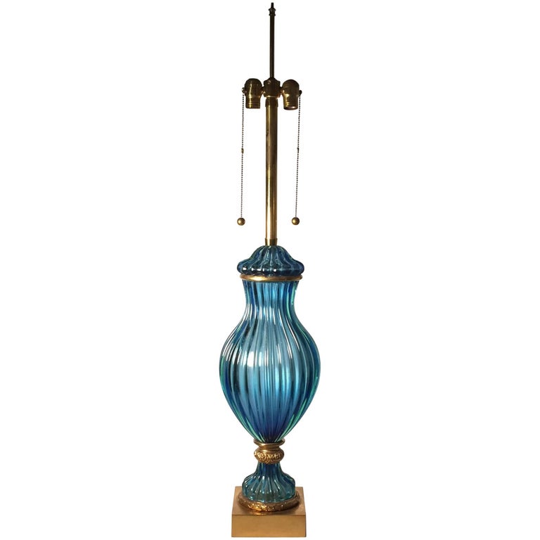 Seguso Murano Glass Lamp at 1stDibs