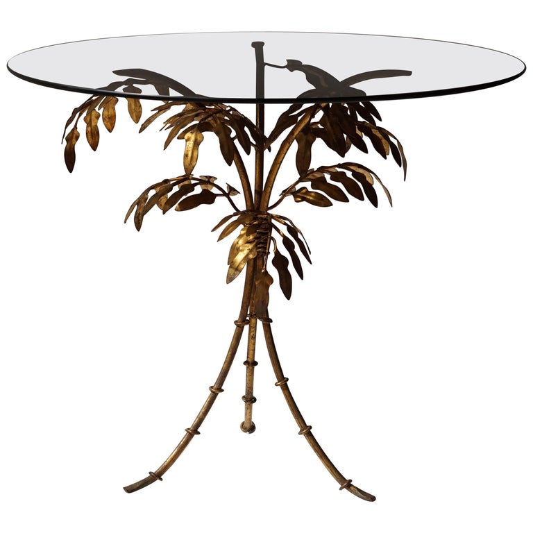 Italian Gilt Tole Side Table at 1stDibs