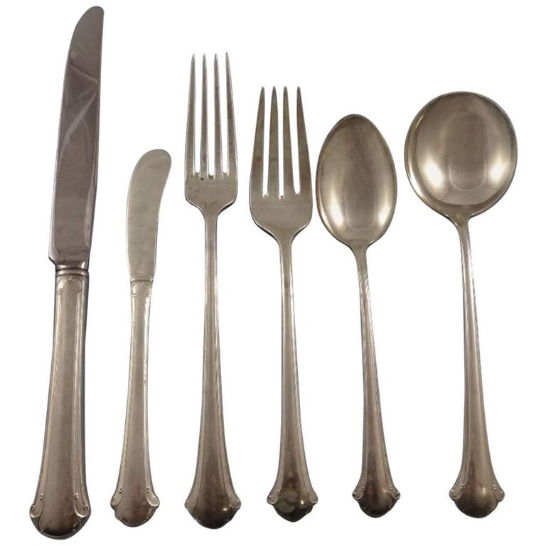 Chippendale by Towle Sterling Silver Flatware Set Service 48 Pieces For ...