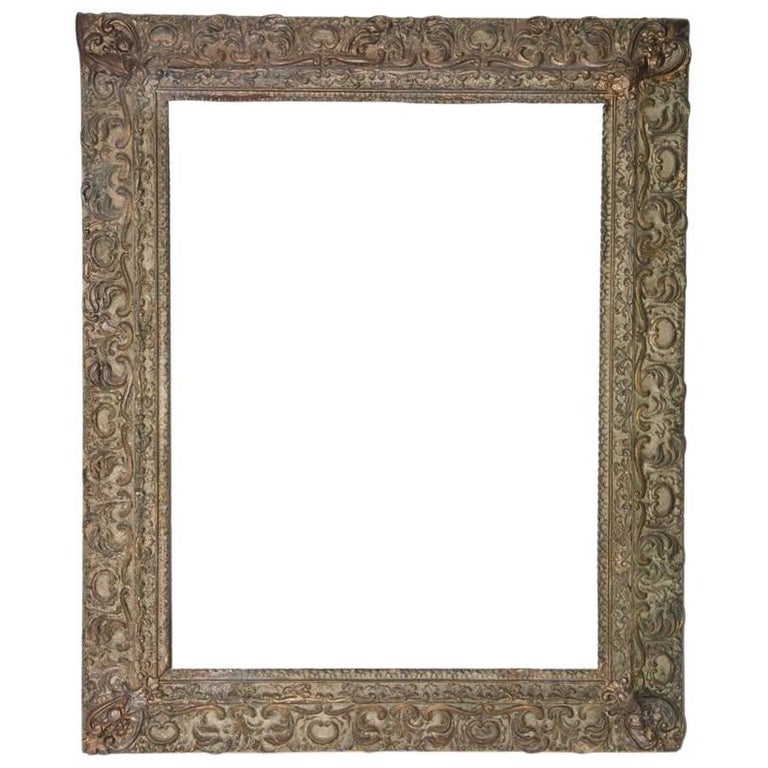 Renaissance-Style Frame with Leaves and Scrolls For Sale at 1stDibs