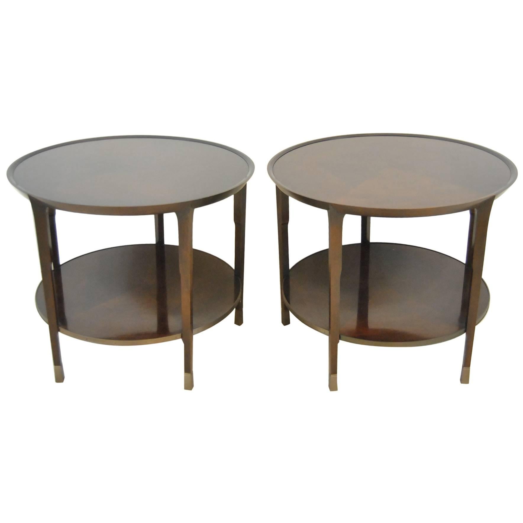 Pair of Walnut Sabre End Table by Bill Sofield for Baker Furniture at ...