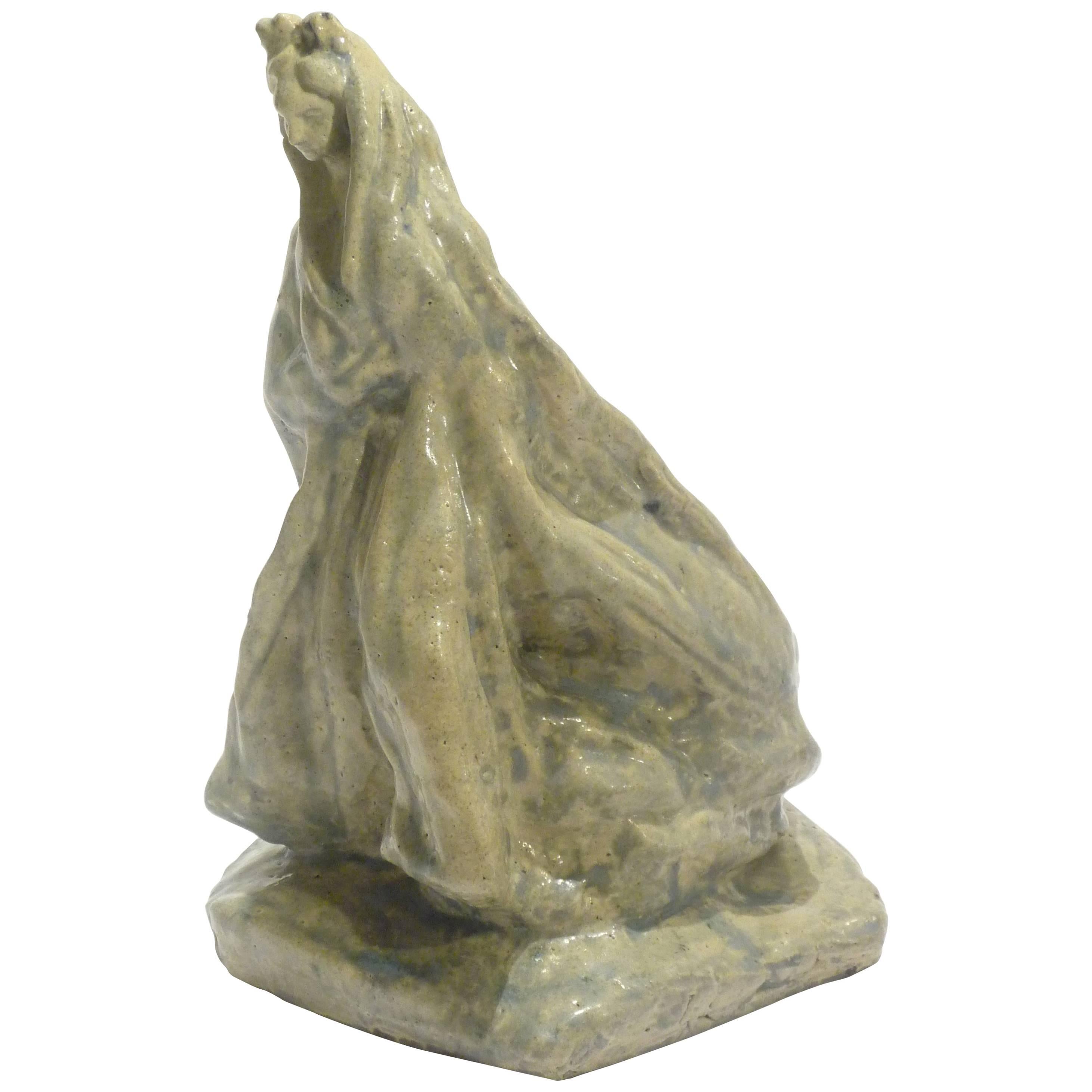 Louis Dejean, André Metthey, an Art Nouveau Grès Sculpture, Signed For ...