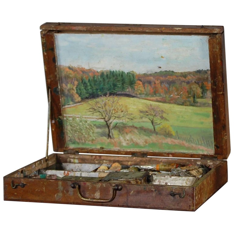 Early 20th Century Artist Travel Box at 1stDibs