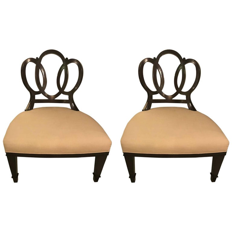 Pair of Barbara Barry for Henredon Bracelet Chairs at 1stDibs