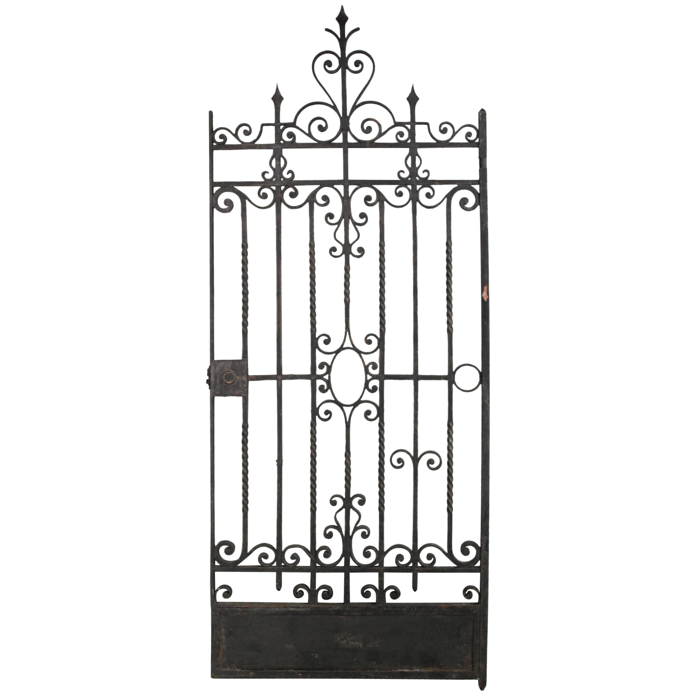 Impressive Tall Spanish Revival Wrought Iron Gate at 1stDibs | spanish ...