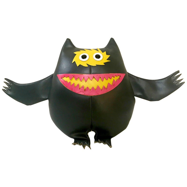 Vintage 1960s "Nauga" Naugahyde Monster Doll For Sale at 1stDibs