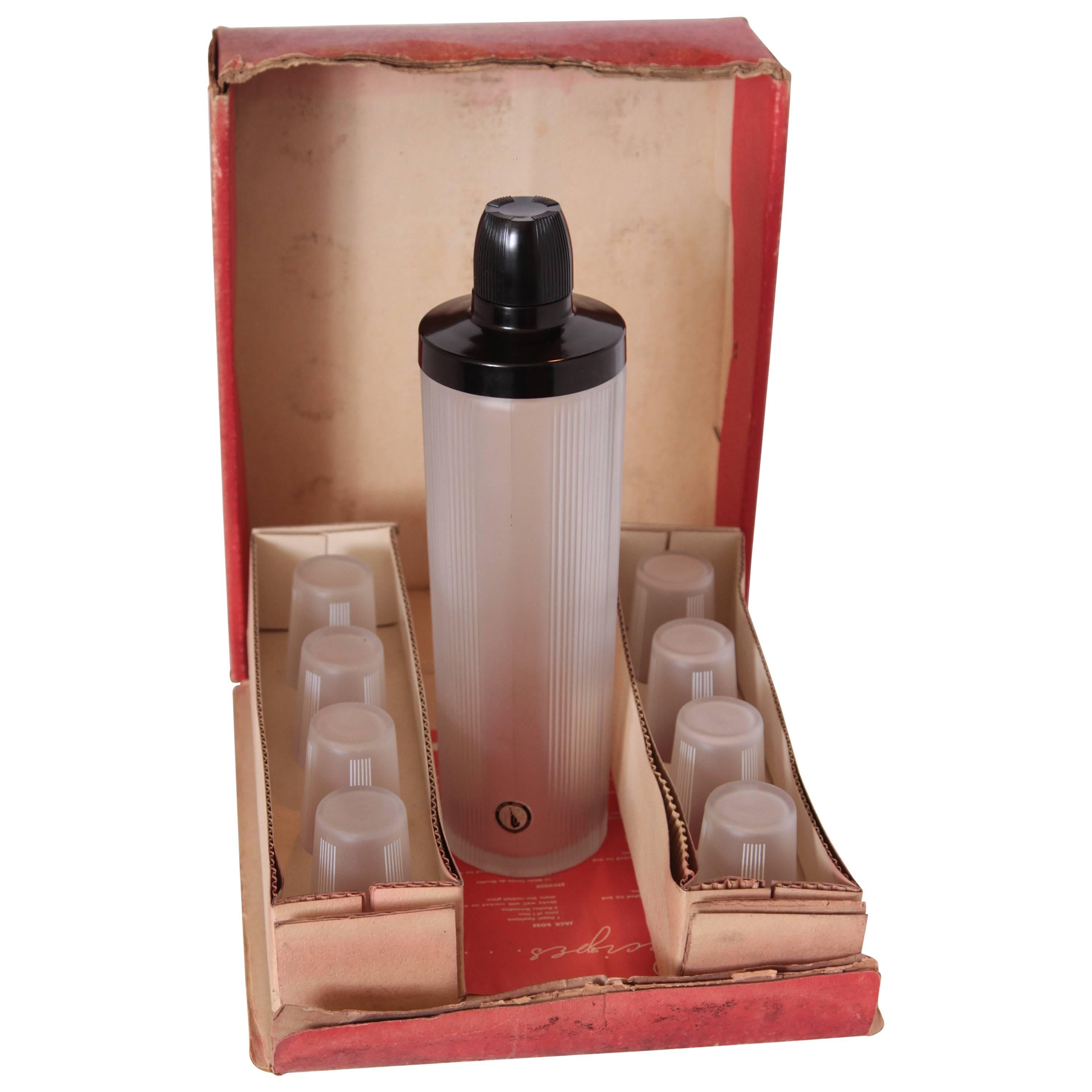 Mid-Century Modern Belle Kogan Anodized Aluminum Tumbler Set, Original ...
