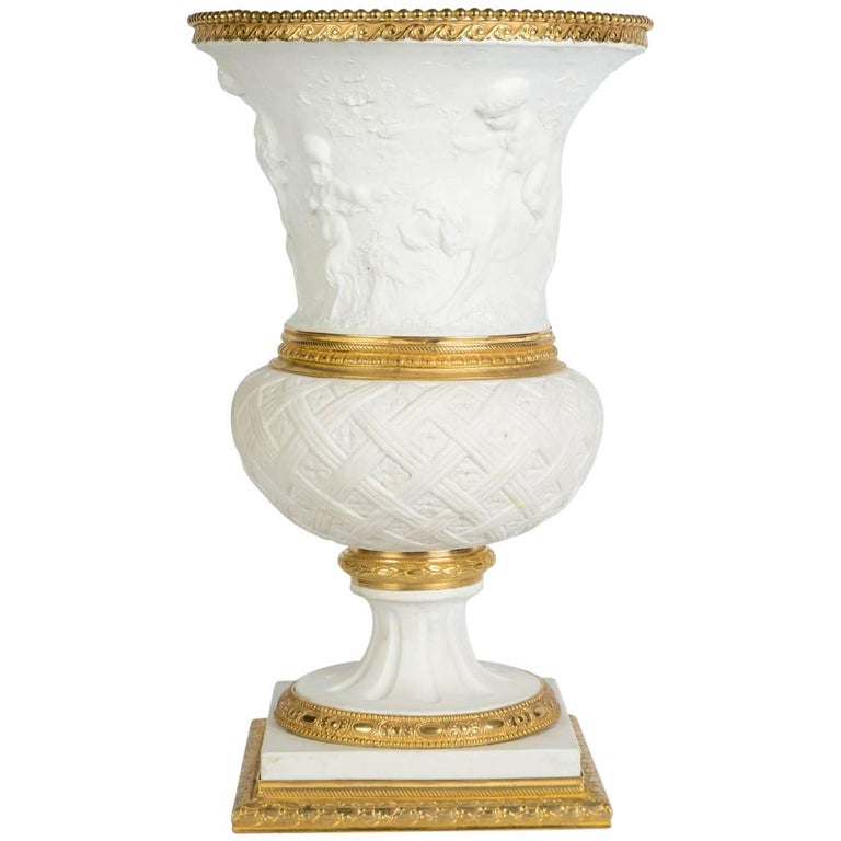 Antique Capodimonte Porcelain Medici Vase at 1stdibs