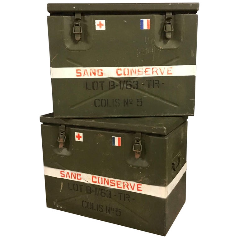 French Army Medic Cool Box at 1stDibs