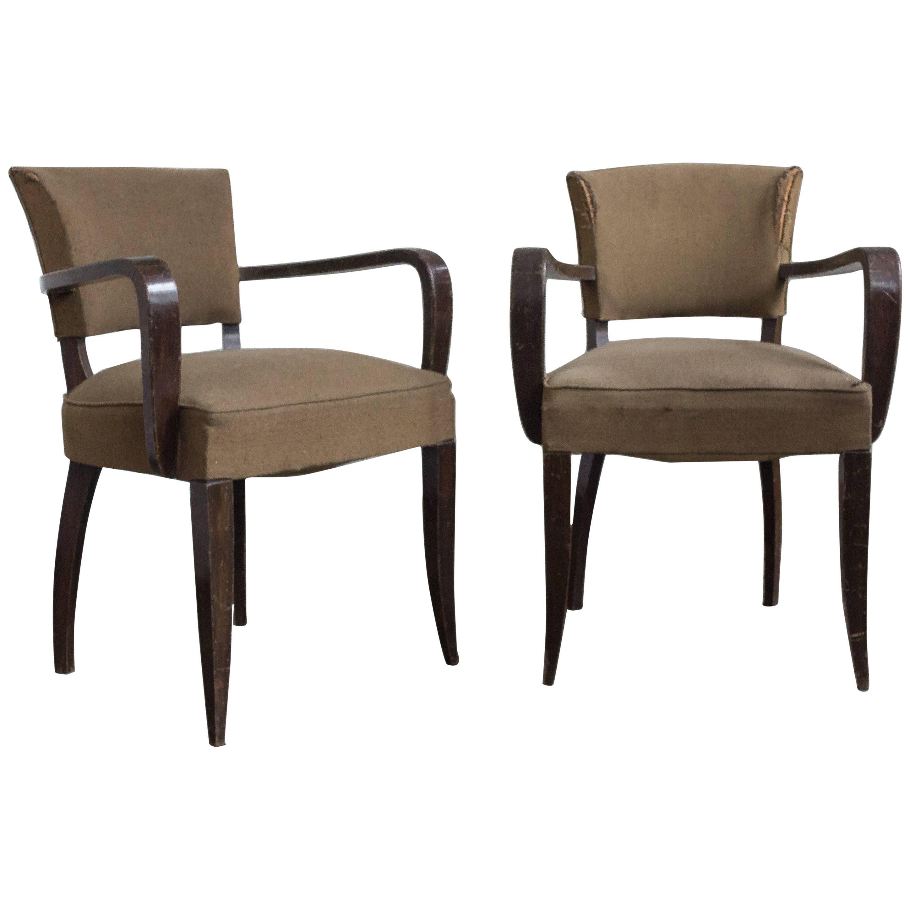 Pair of Bridge Chairs at 1stDibs | bridge chairs for sale