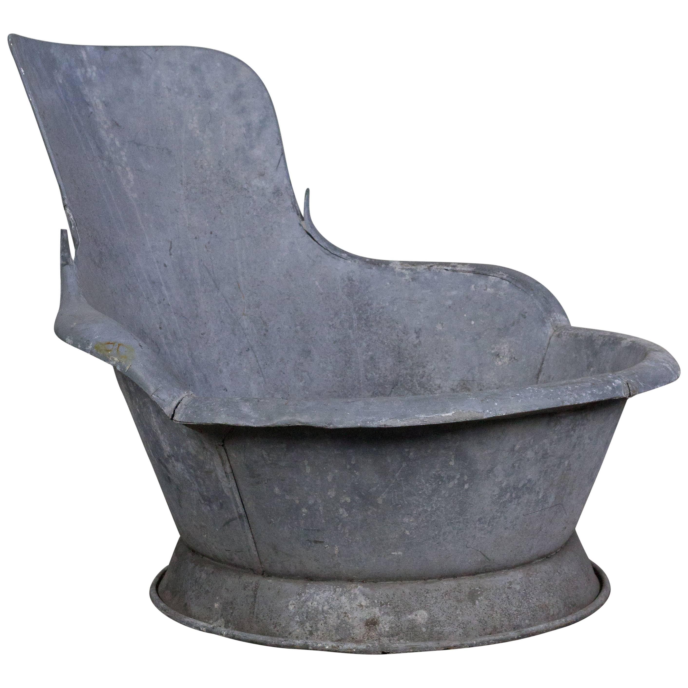Zinc Bathing Tub For Sale at 1stDibs