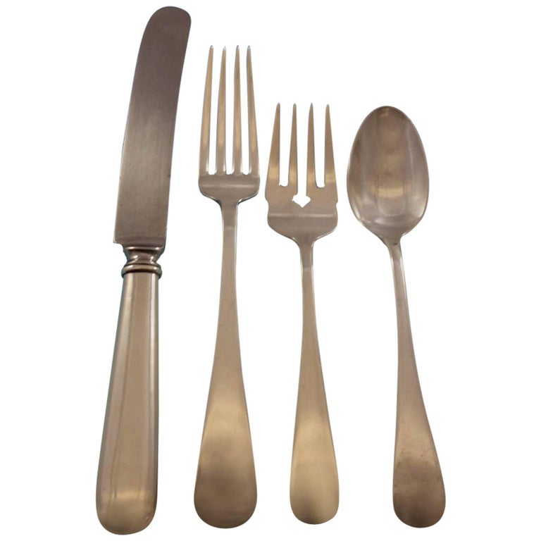 Old English Antique by D&H Sterling Silver Flatware Set 12 Service, 141 ...