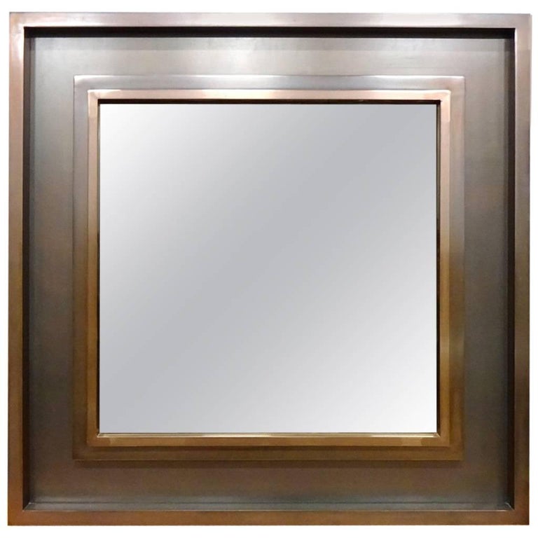 Large Neoclassical Patina Mirror For Sale at 1stDibs