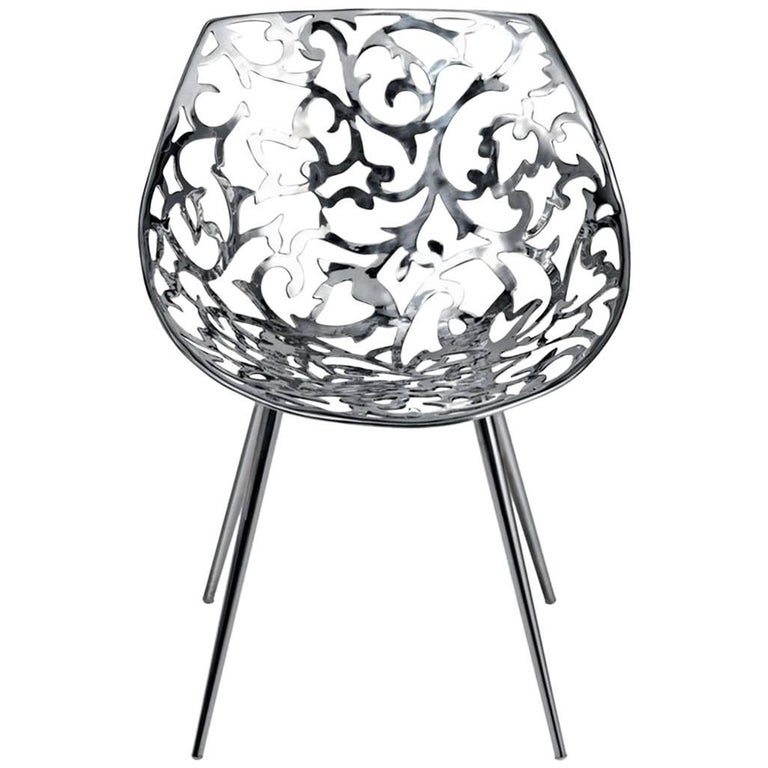 "Miss Lacy" Steel Casting Flower Patterned Chair by Philippe Starck for ...