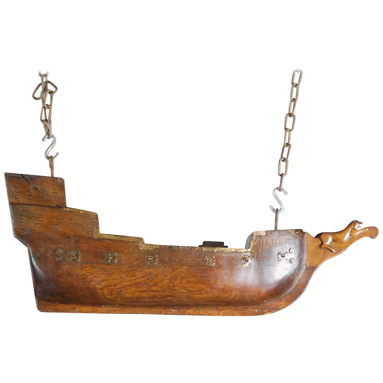 Early 19th Century Naive French Votive Ship For Sale at 1stDibs