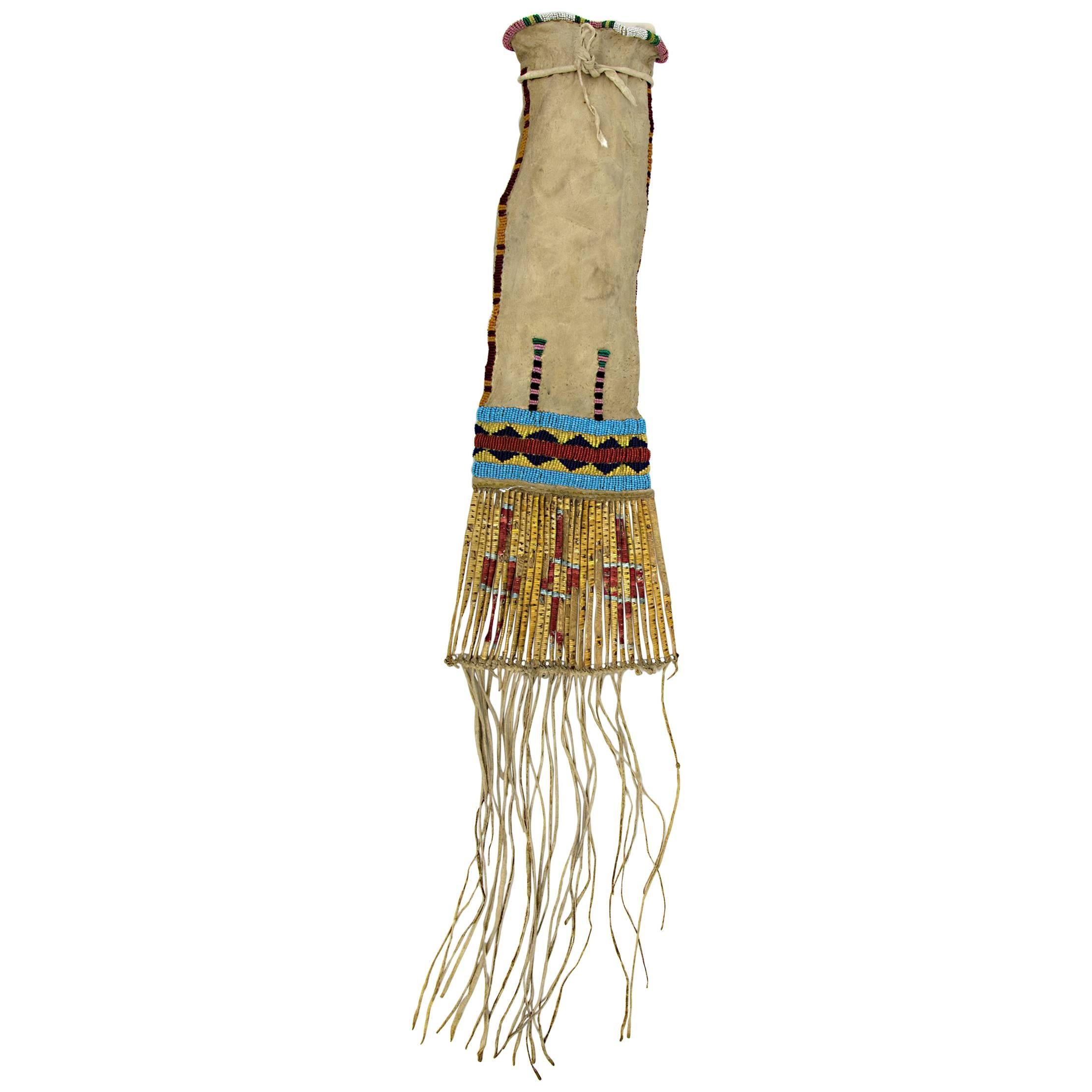 Native American Tobacco Bag, 19th Century, Plains For Sale at 1stDibs
