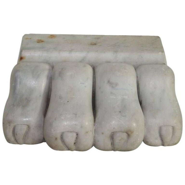 Large 18th Century Italian Marble Claw at 1stDibs