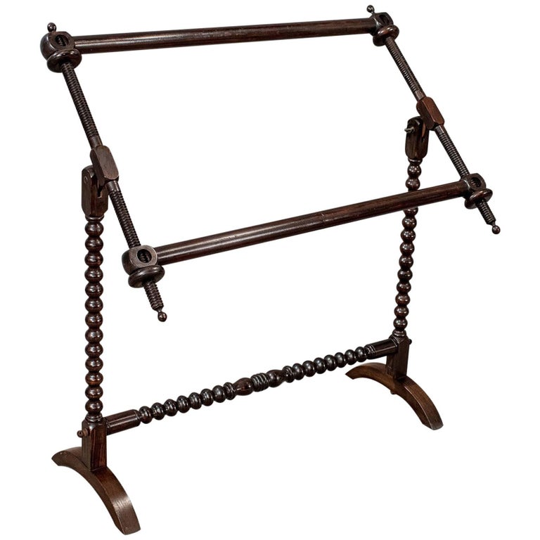 Antique Tapestry Work Stand Stretcher Frame Victorian Walnut, circa ...