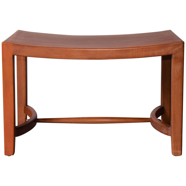 Curved Wood Stool For Sale at 1stDibs