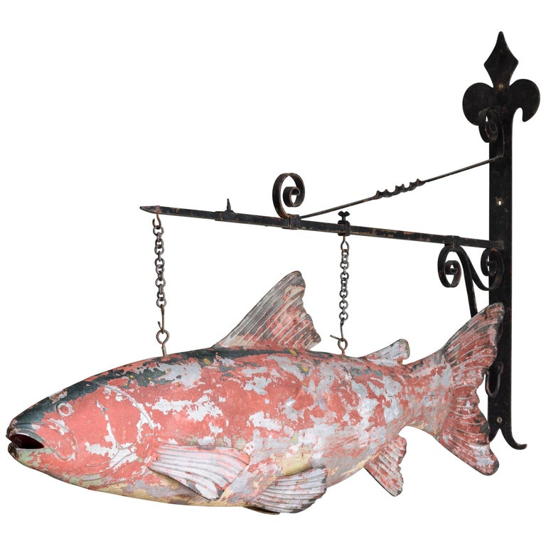 English Tackle Shop Trade Sign, circa 1940 at 1stdibs