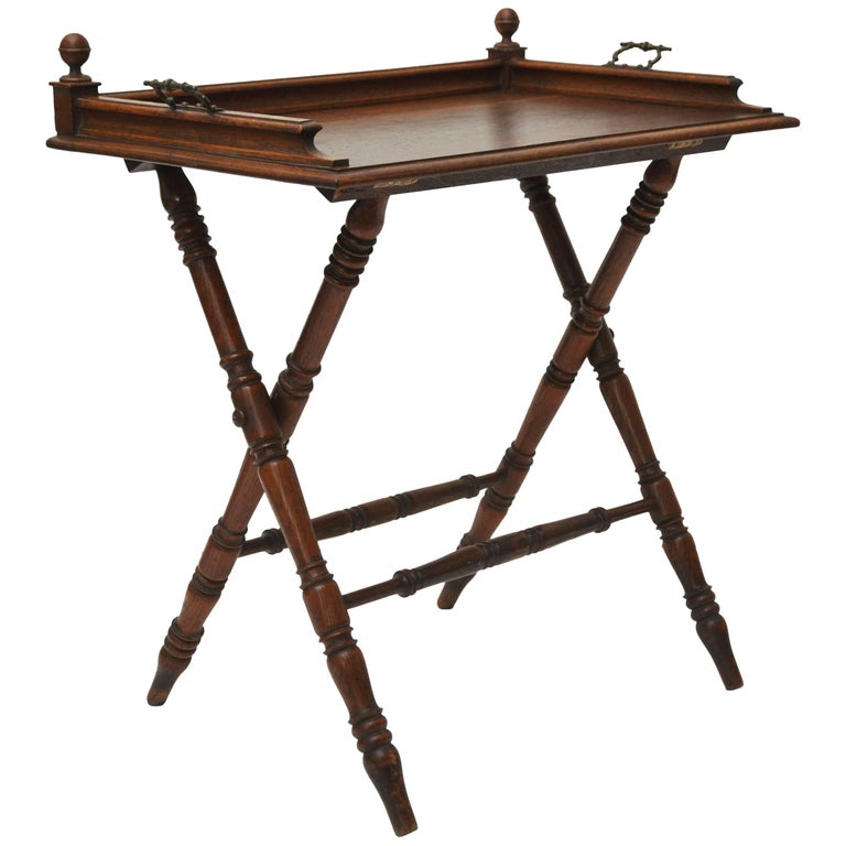 Campaign Style Tray Table at 1stDibs