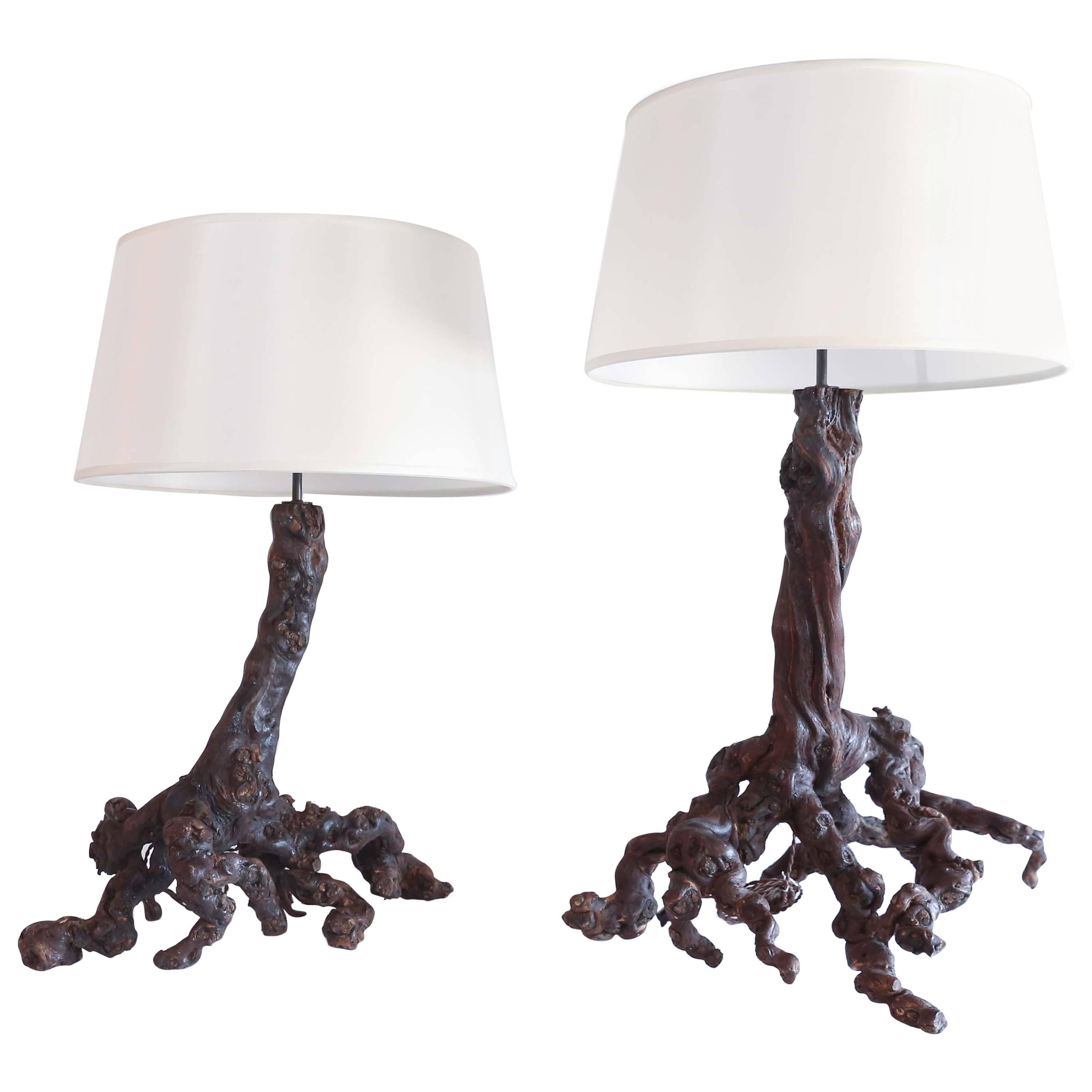 French Grapevine Table Lamps at 1stDibs