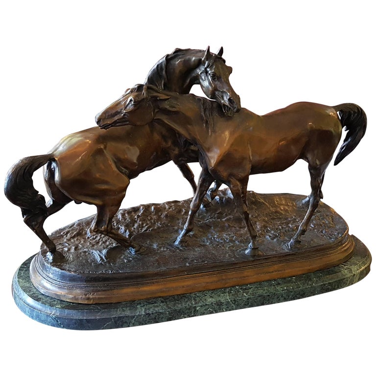 P J Mene, "L'Accolade", 1869 at 1stDibs