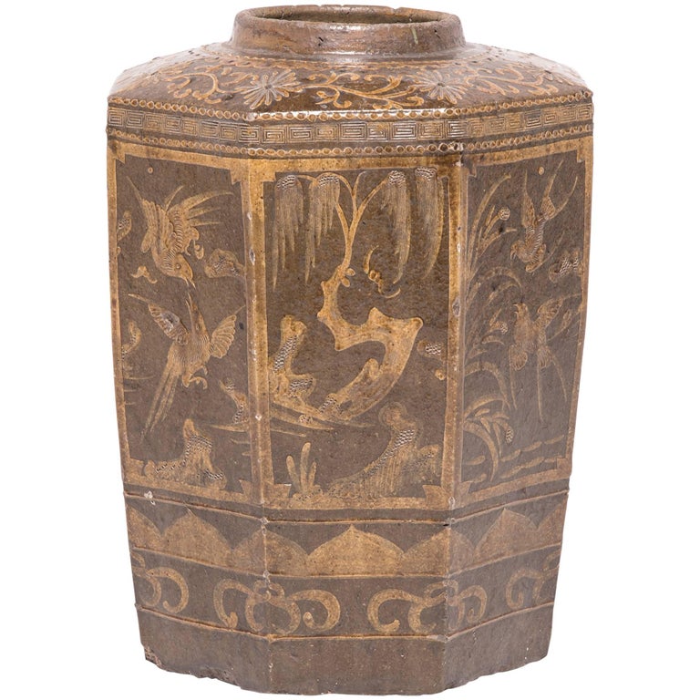 19th Century Chinese Glazed Pickling Pot For Sale at 1stDibs