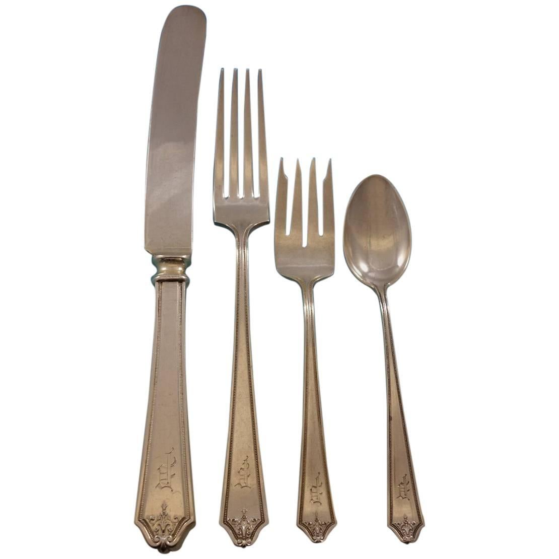 Abbottsford by International Sterling Silver Flatware Set Service ...
