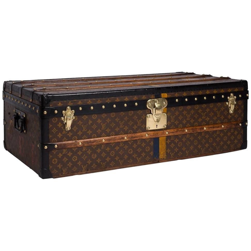 Antique 20th Century Rare Louis Vuitton Monogram Canvas Trunk, circa ...