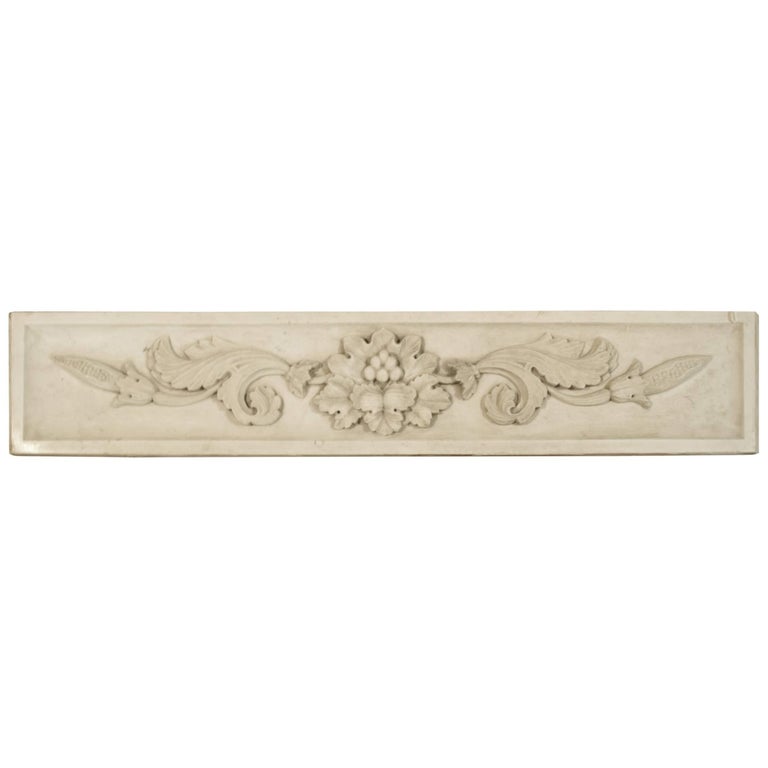 French Carved Marble Frieze at 1stDibs