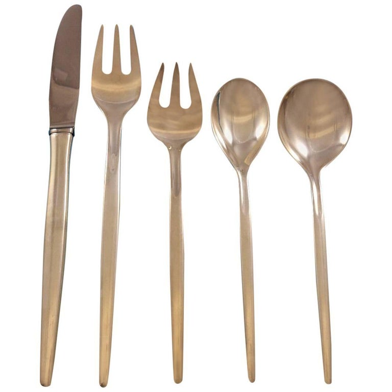 Tulip by Michelsen Sterling Silver Flatware Set Service 40 Pc Mid ...