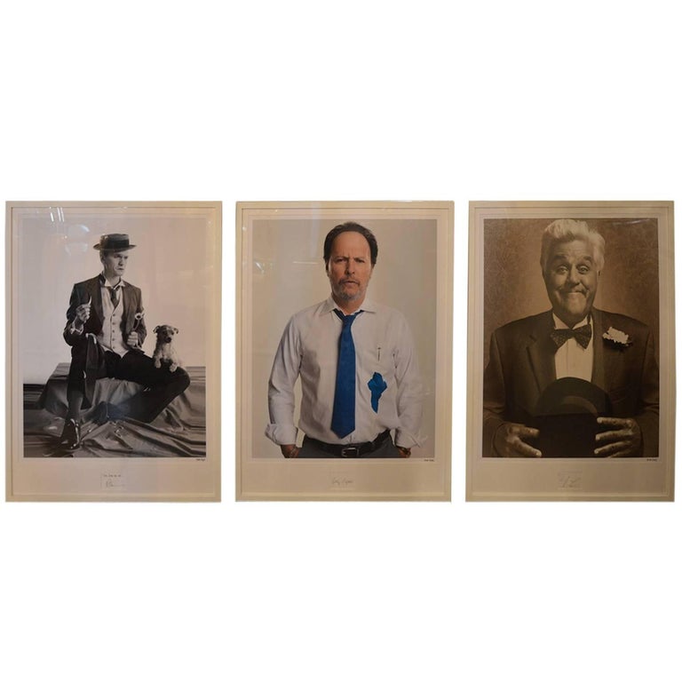 Set of Three Portraits of Comedians at 1stDibs