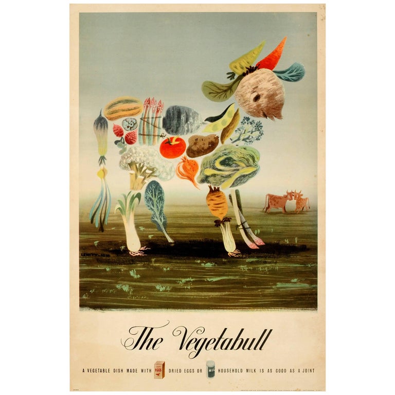 Original Vintage WWII Food Propaganda Poster By Lewitt-Him - The ...